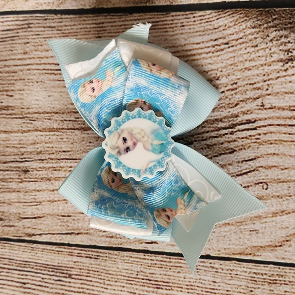Accessories | Frozen Elsa Blue Bow | Poshmark